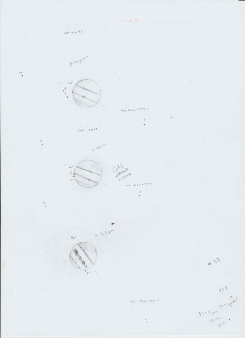Double Occultation 15 January 2024 - Sketching - Cloudy Nights