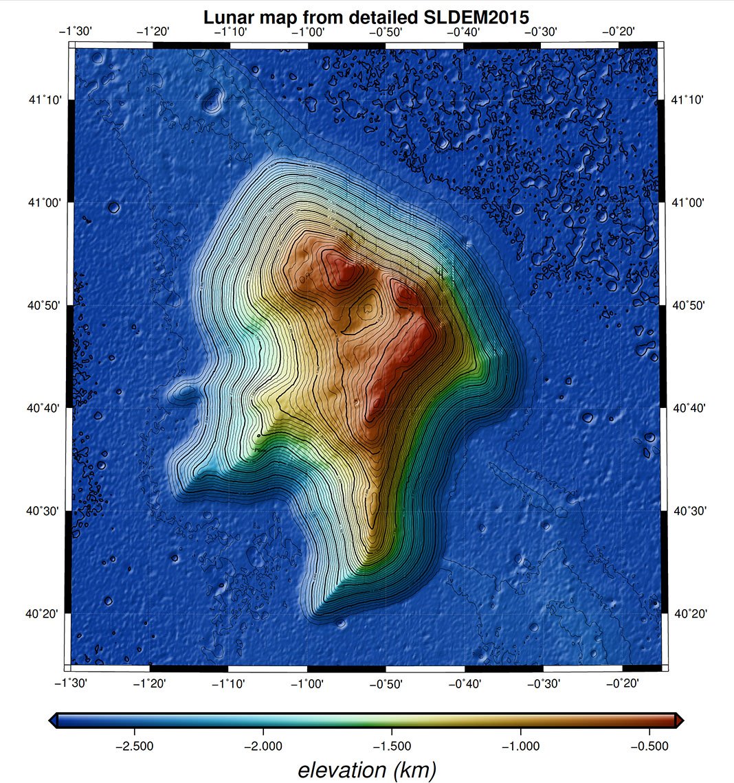Mons Piton and Shadows of Surrounding Mountains - Lunar Observing and ...