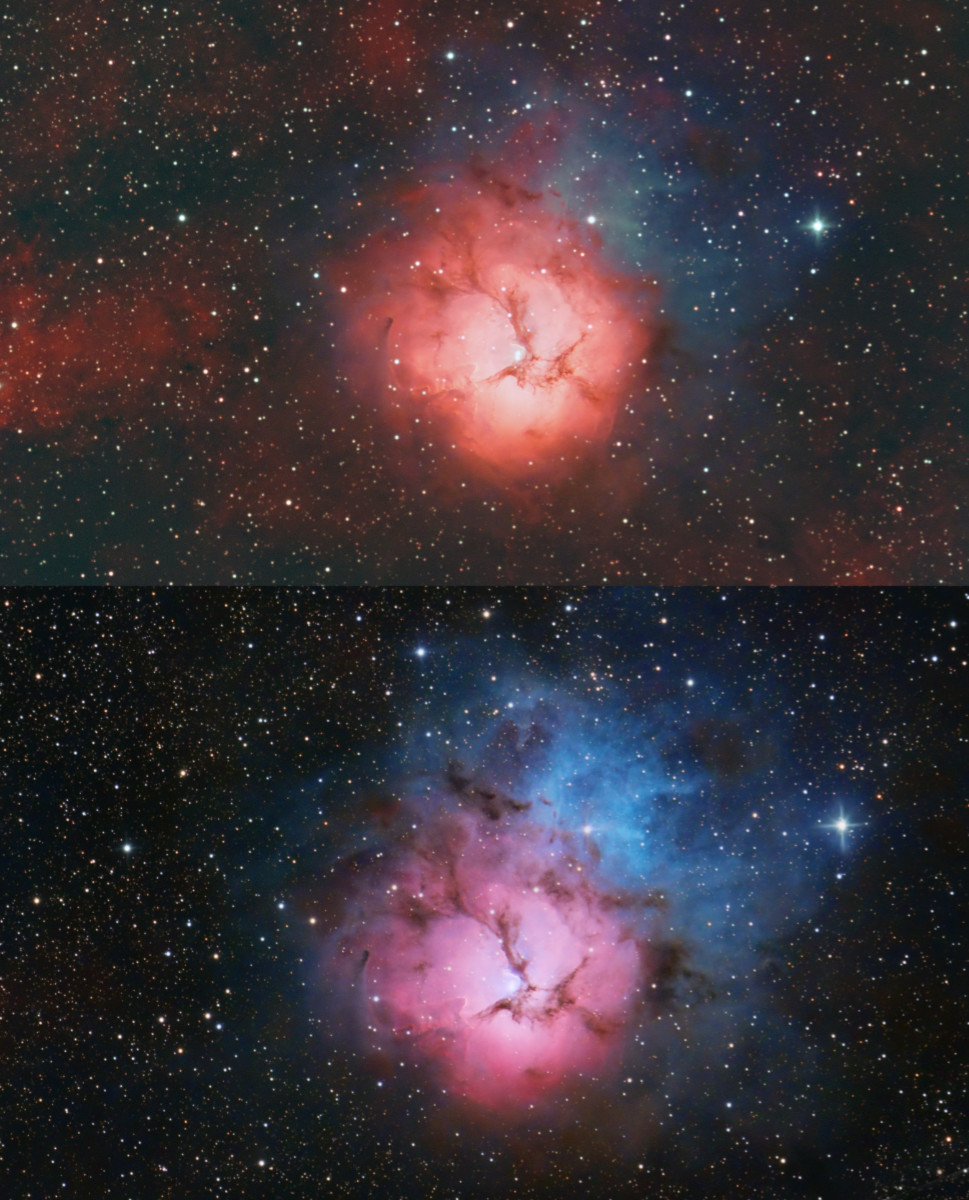 When not to use a Dual Narrowband filter: Trifid Nebula - Beginning ...