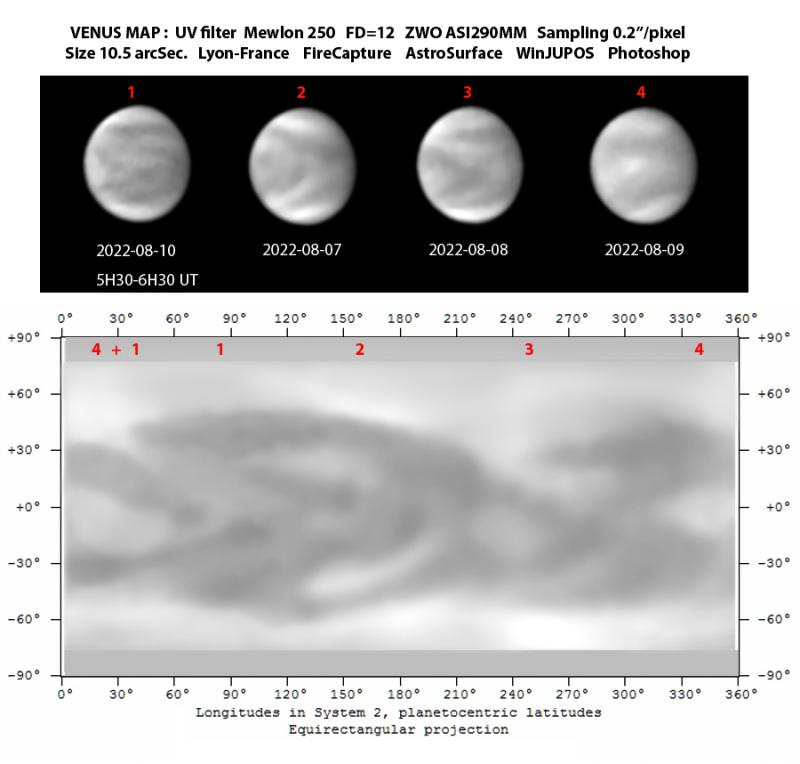 Venus a map of clouds : UV filter - Major & Minor Planetary Imaging ...